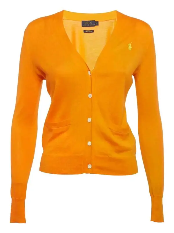 Polo Ralph Lauren Logo-embroidered Cardigan - Orange