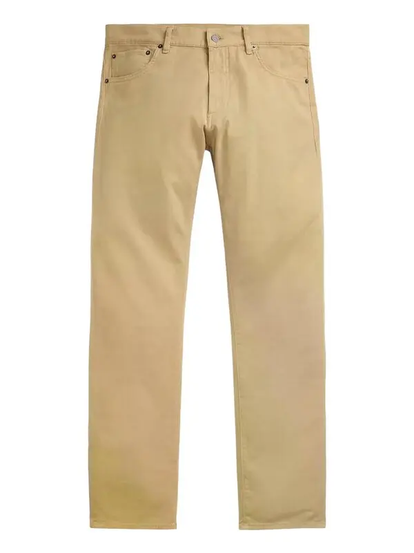 Ralph Lauren Purple Label Slim Twill Trousers - Neutrals