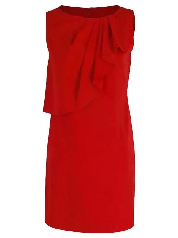 Moschino Sleeveless Ruffle-detail Dress - Red