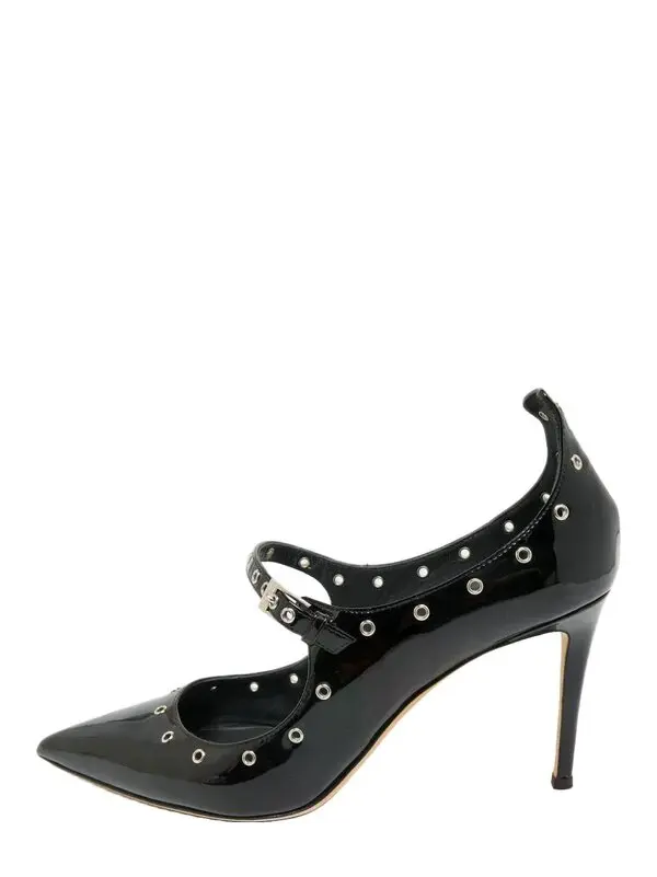 GIUSEPPE ZANOTTI Leather Eyelet Pumps - Black