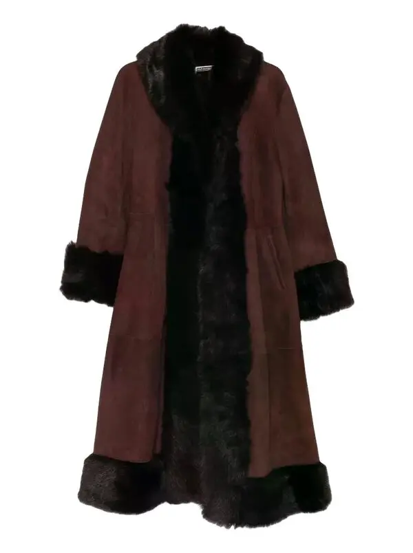Nour Hammour Kaya Single-breasted Fur Coat - Brown