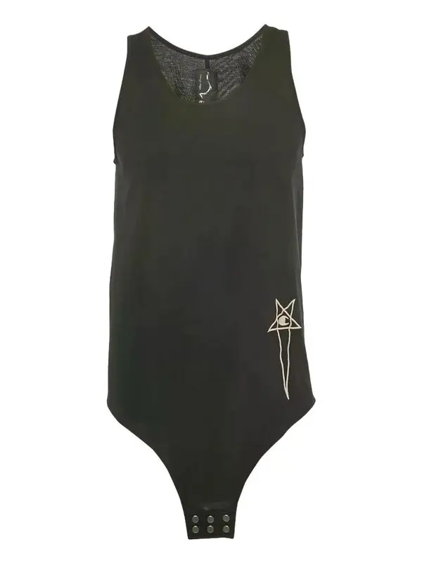 Rick Owens Logo-embroidered Body - Black