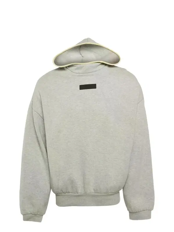 Fear Of God Logo Patch Hoodie - Grey