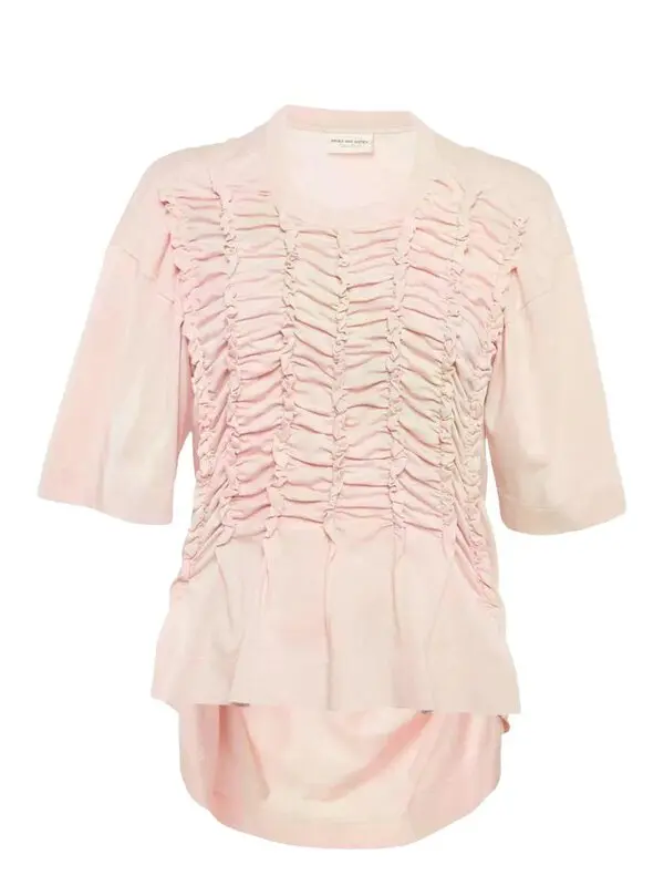 Dries Van Noten Vintage Gathered Top - Pink