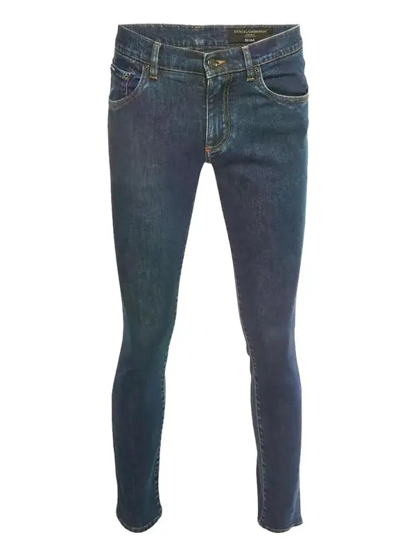 Dolce & Gabbana Button-fastening Slim Jeans - Blue