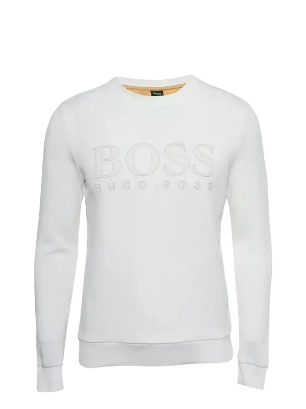 BOSS Applique Logo Sweatshirt - White