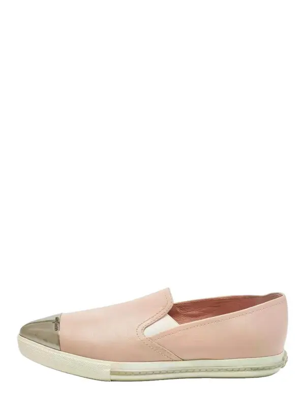 Miu Miu Cap-toe Slip-on Sneakers - Pink