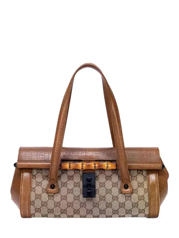 Gucci Gg Bamboo Bullet Tote Bag - Brown