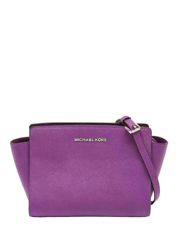 Michael Kors Logo-plaque Crossbody Bag - Purple