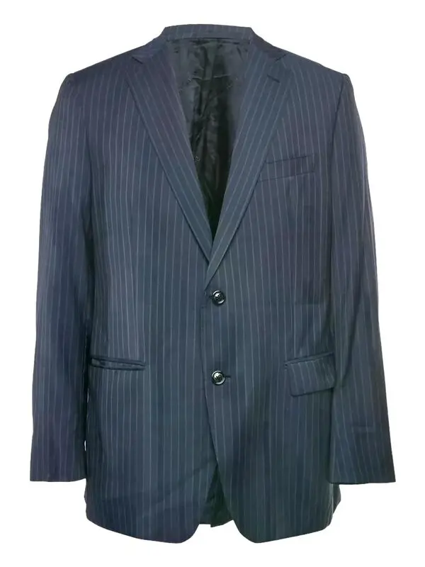 Burberry Pinstripe Blazer - Blue