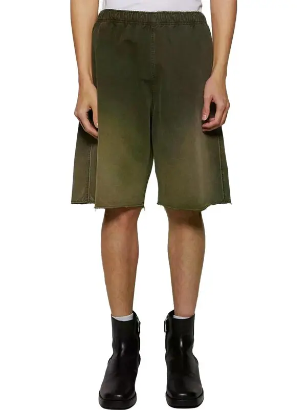 MAISON MARGIELA Logo-embroidered Shorts - Green
