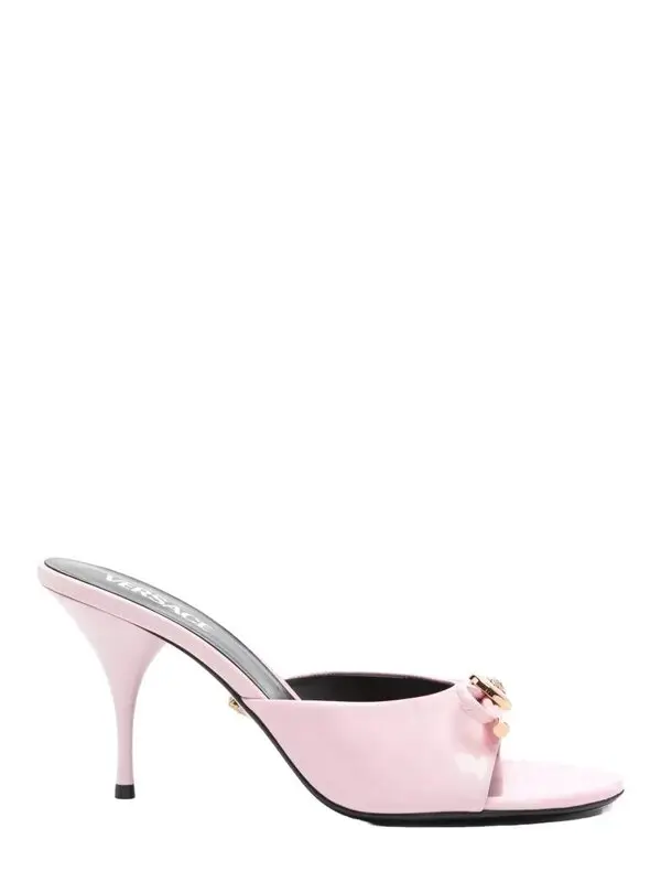 Versace Opera Bow Patent Sandals - Pink