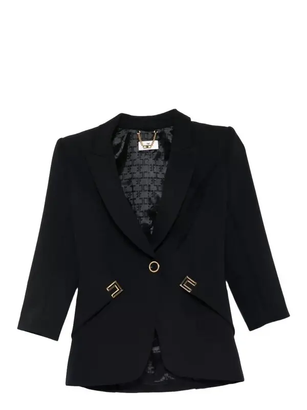 Elisabetta Franchi Single-breasted Blazer - Blue