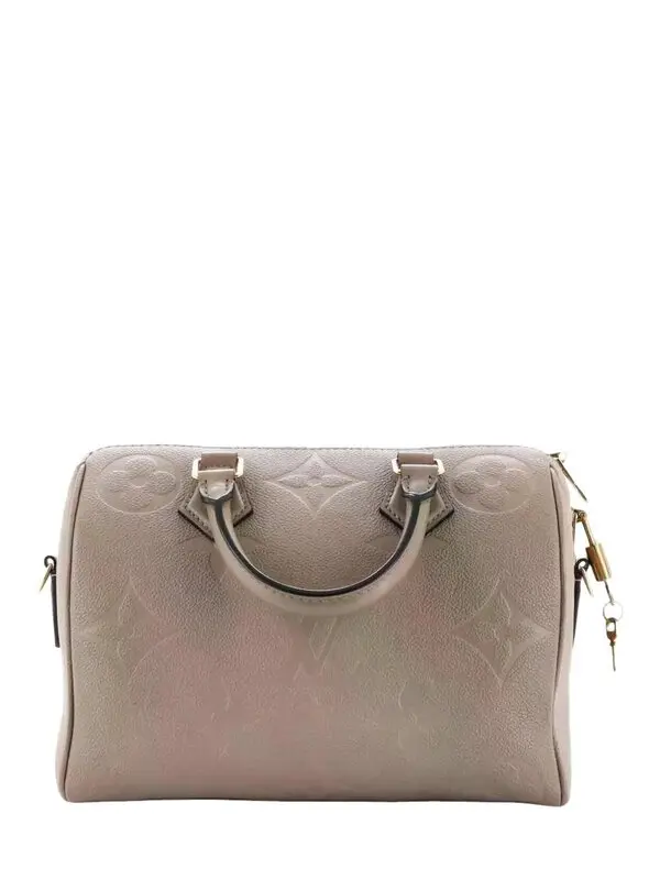 LOUIS VUITTON Speedy Bandouliere 25 Satchel Monogram Empreinte Giant - Neutrals