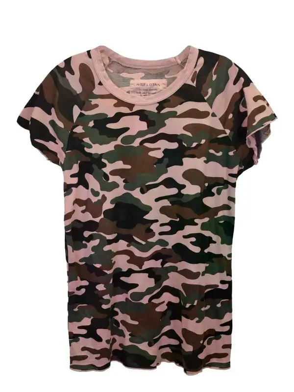NILI LOTAN Camouflage Print T-shirt - Neutrals