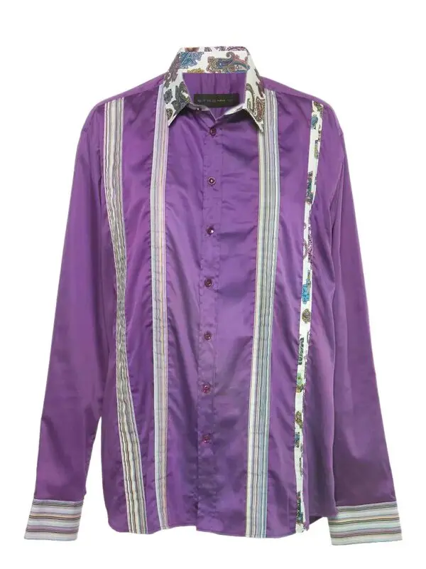Etro Striped Paisley Shirt - Purple