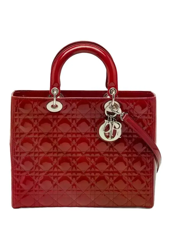 Dior Large Lady Tote Bag - Red
