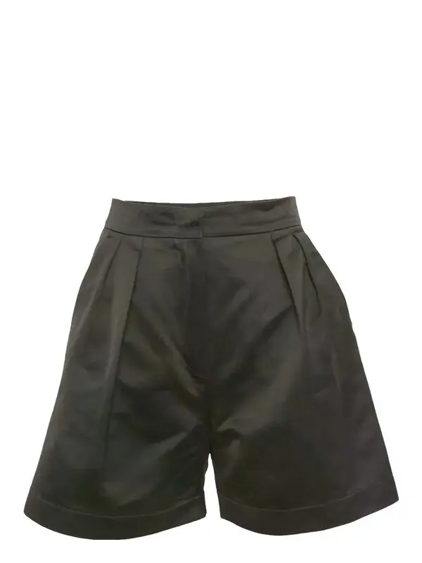 Max Mara Satin Tailored Shorts - Black