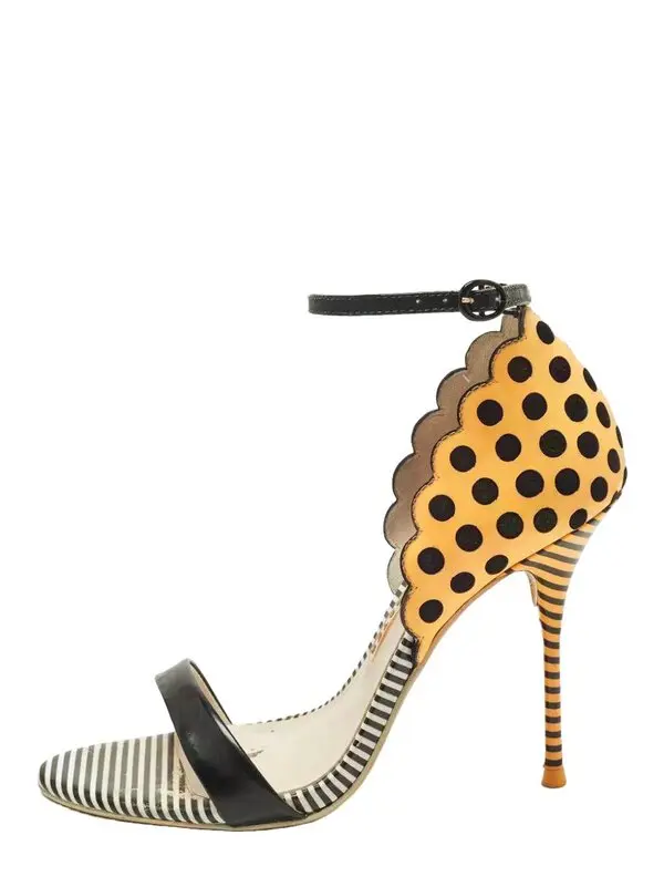 SOPHIA WEBSTER Lilico Polka-dot Striped Sandals - Orange