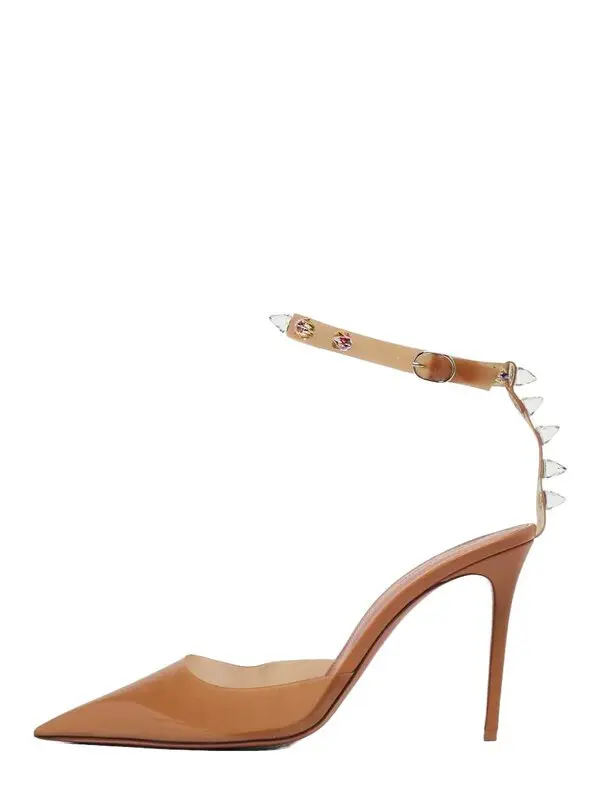 Amina Muaddi Julia Pointed-toe Pumps - Brown