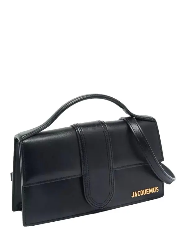 Jacquemus Le Grand Bambino Leather Top-handle Tote - Black