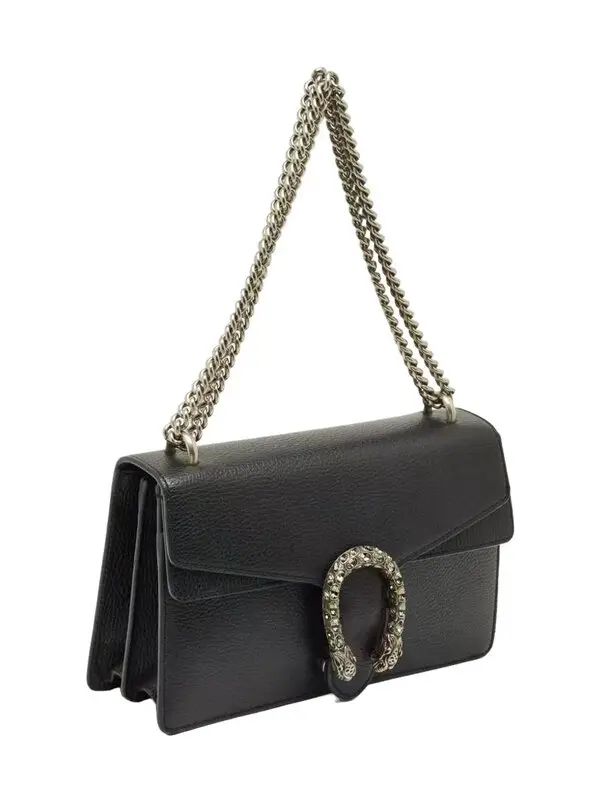 Gucci Dionysus Leather Shoulder Bag - Black