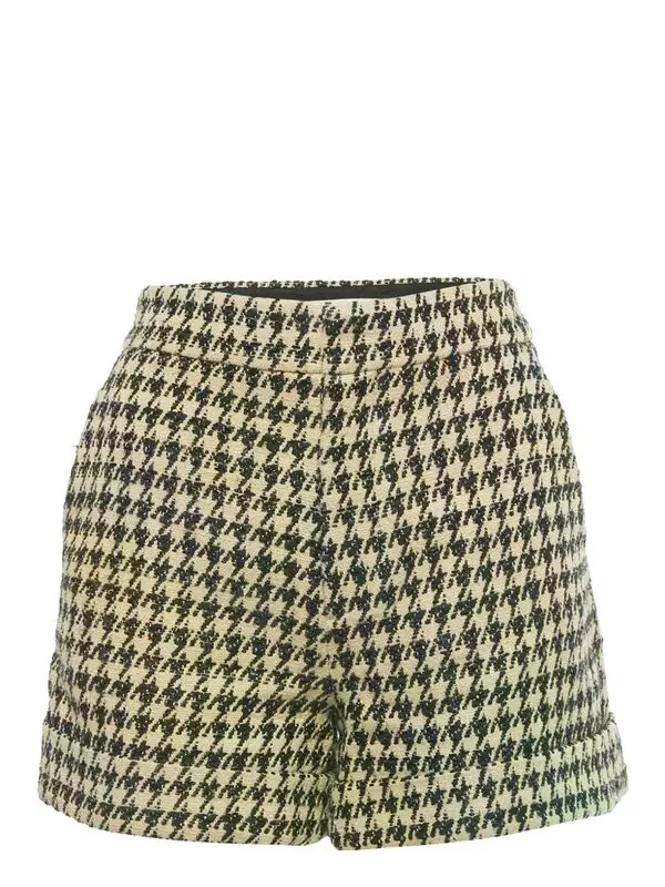 Dior Houndstooth Jacquard Tailored Shorts - Neutrals