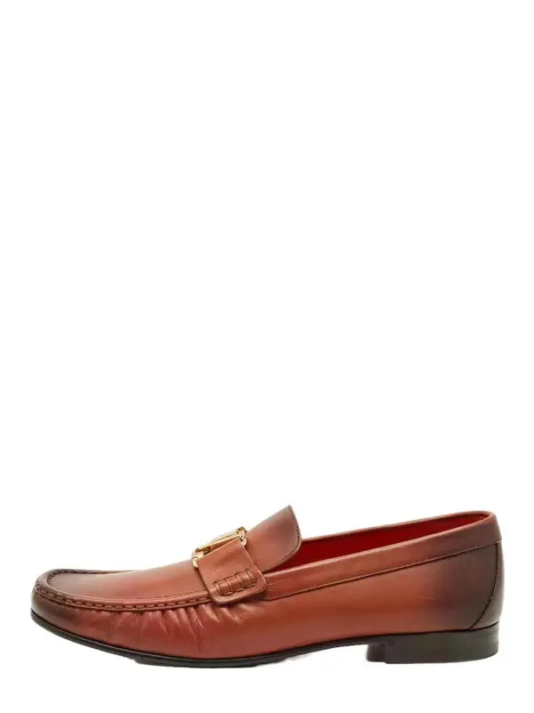 LOUIS VUITTON Monte Carlo Leather Loafers - Brown