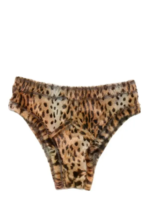 Martine Rose Animal-print Shorts - Brown