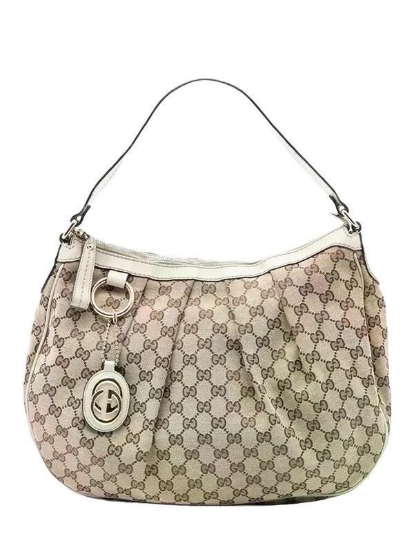 Gucci Gg Canvas Sukey Shoulder Bag - Brown