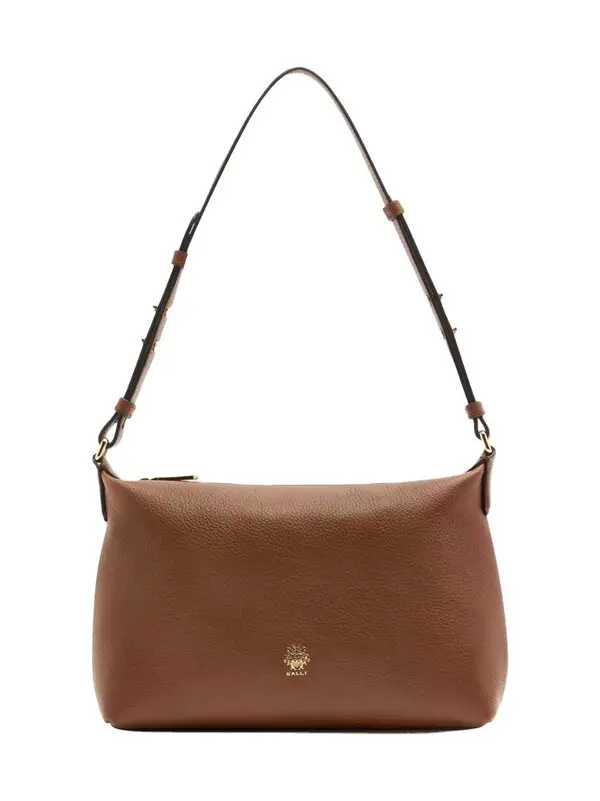 Bally Hera Hobo Zipped Leather Shoulder Bag - Brown