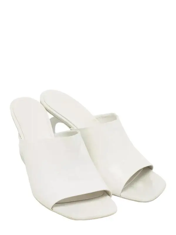 FERRAGAMO Astro Leather Sandals - White