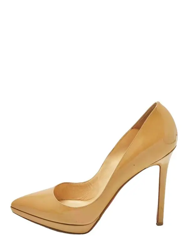 CHRISTIAN LOUBOUTIN Pigalle Plato Heeled Pumps - Neutrals