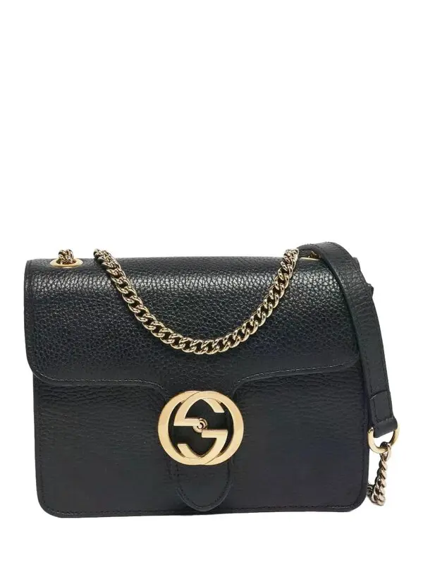 Gucci Leather Crossbody Bag - Black