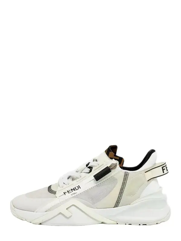 Fendi Zip-fastening Sneakers - White