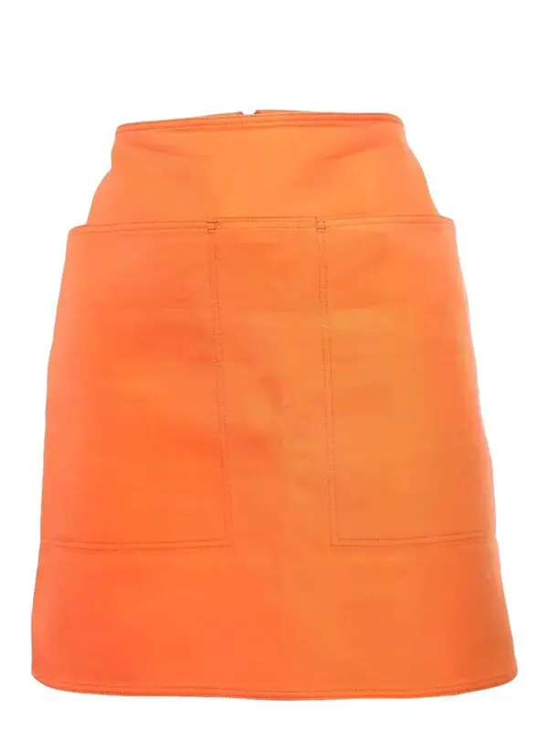 Max Mara Mini Zip-up Skirt - Orange