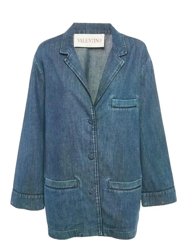 Valentino Garavani Chest-pocket Blazer - Blue