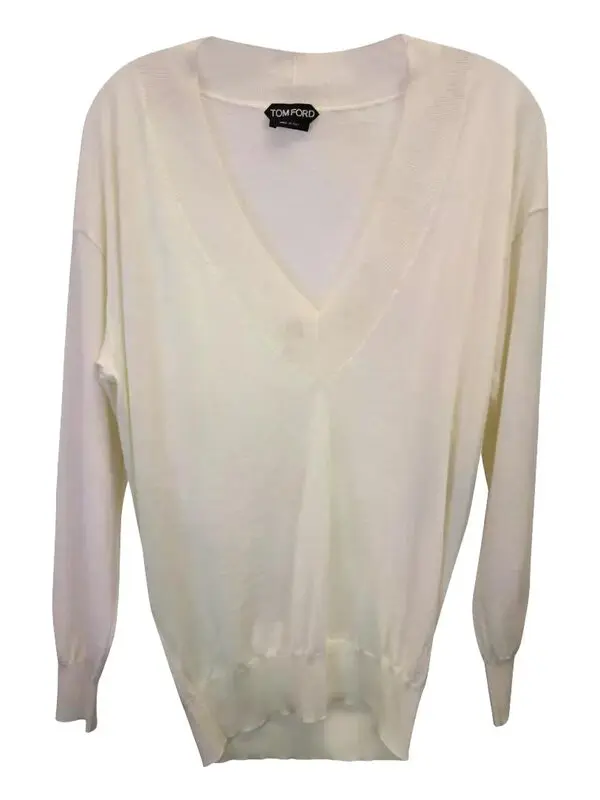 TOM FORD Cashmere V-neck Sweater - Neutrals