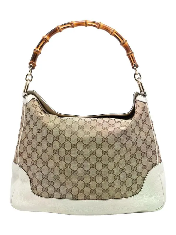 Gucci Gg Canvas Bamboo Diana Satchel - Brown