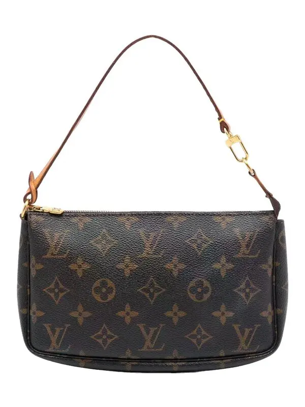 LOUIS VUITTON 1999 Monogram Pochette Accessoires Shoulder Bag - Brown