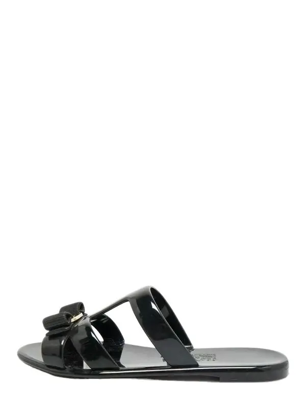 FERRAGAMO Lylia Vara Bow Mules - Black