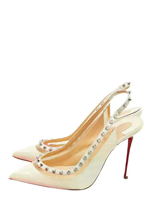 CHRISTIAN LOUBOUTIN Brigandine Slingback Pumps - White