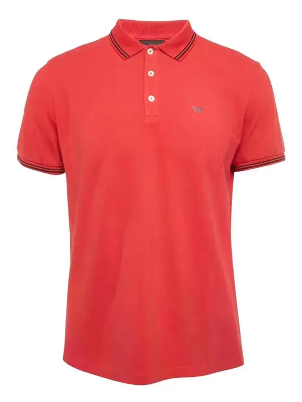 Emporio Armani Logo-detail Polo Shirt - Red