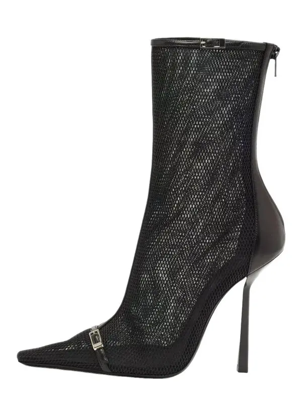 Saint Laurent Oxalis Mesh Boots - Black