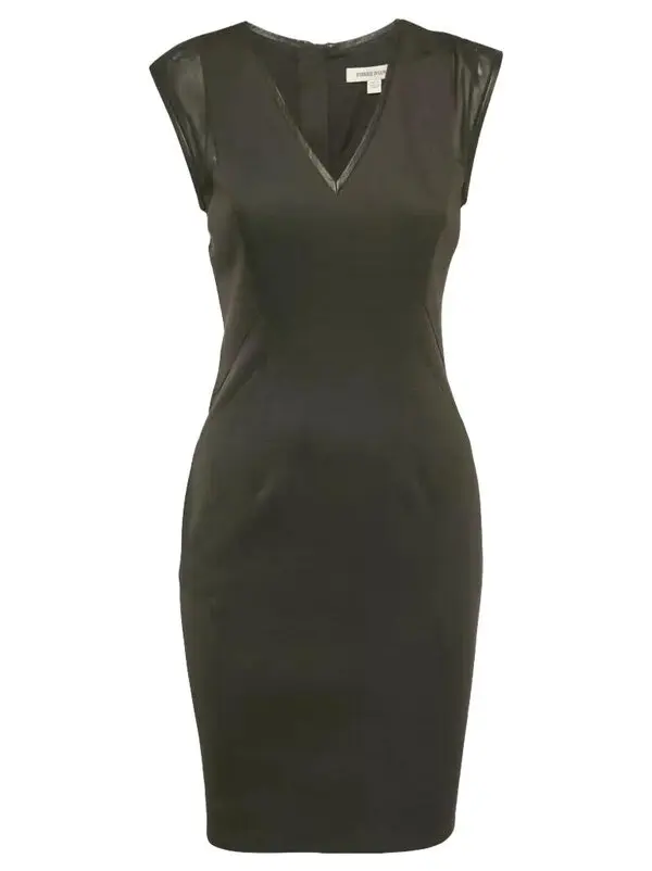 Pierre Balmain V-neck Midi Dress - Black