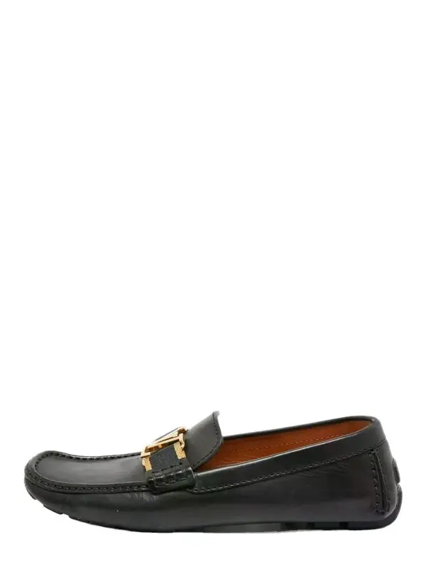 LOUIS VUITTON Monte Carlo Leather Loafer - Black