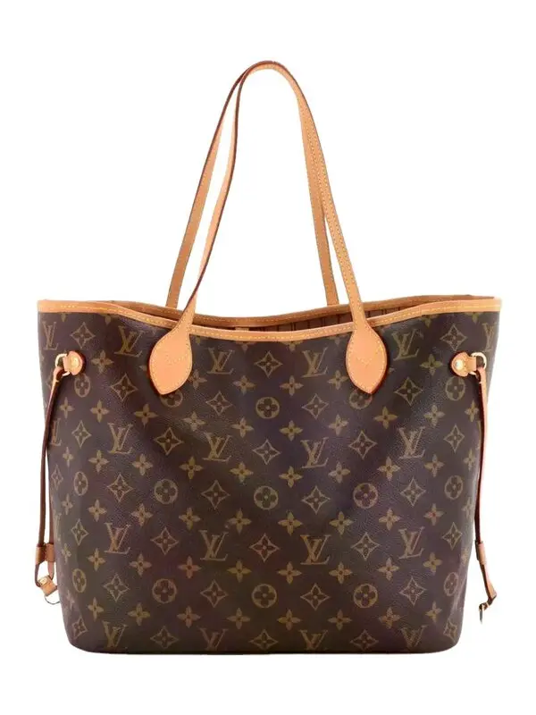 LOUIS VUITTON Neverfull Mm Monogram Canvas Tote Bag - Brown