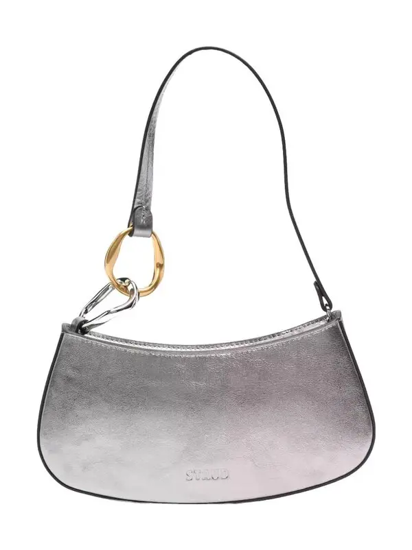 Staud Ollie Metallic Tote Bag - Silver