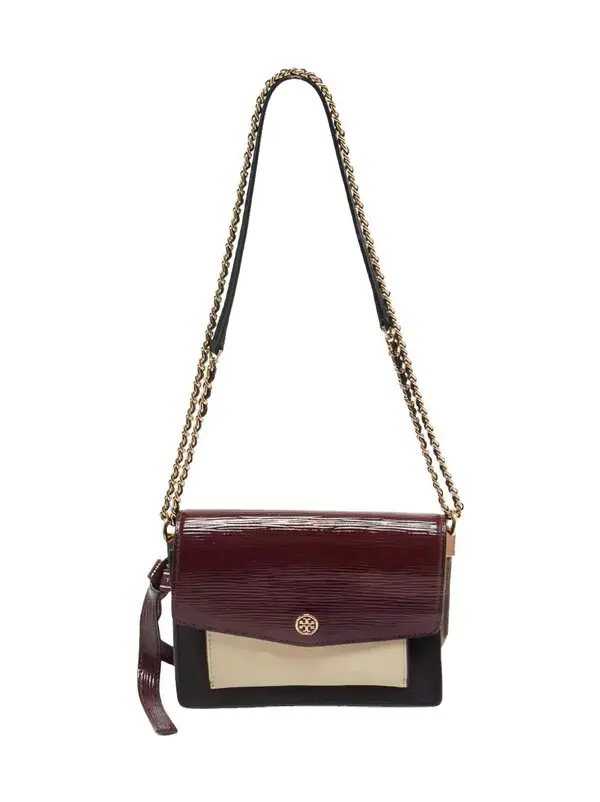 Tory Burch Robinson Leather Shoulder Bag - Red