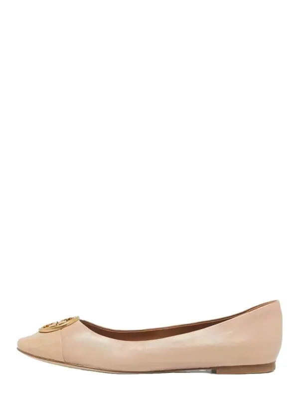 Tory Burch Leather Ballet Flats - Neutrals